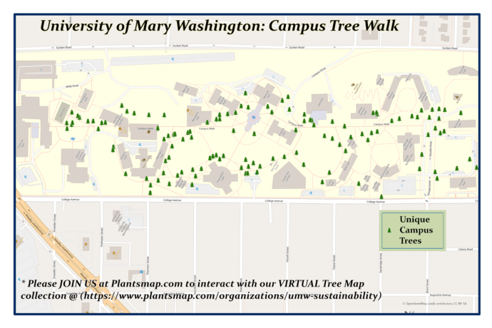 Campus Tree Map - Office of Sustainability
